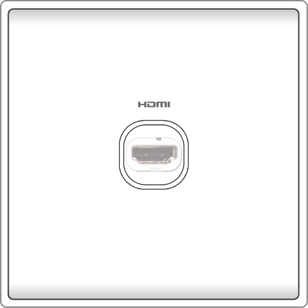 B5000 1 Gang HDMI Outlet