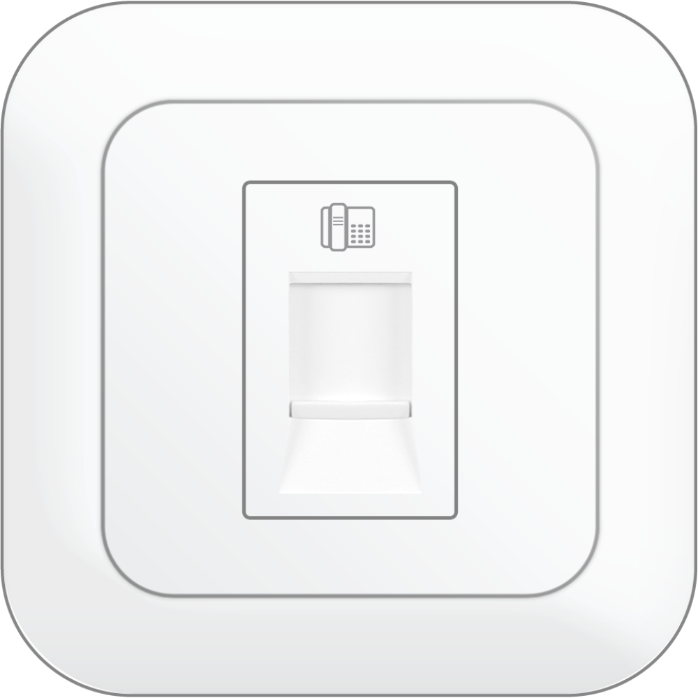 B80 1 Gang Telephone Outlet