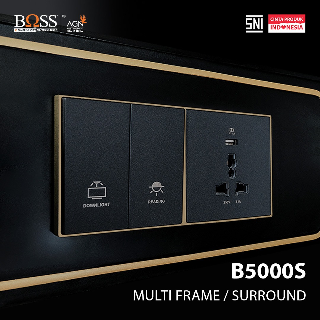 Multiframe / Surrounds Saklar dan Power Outlet